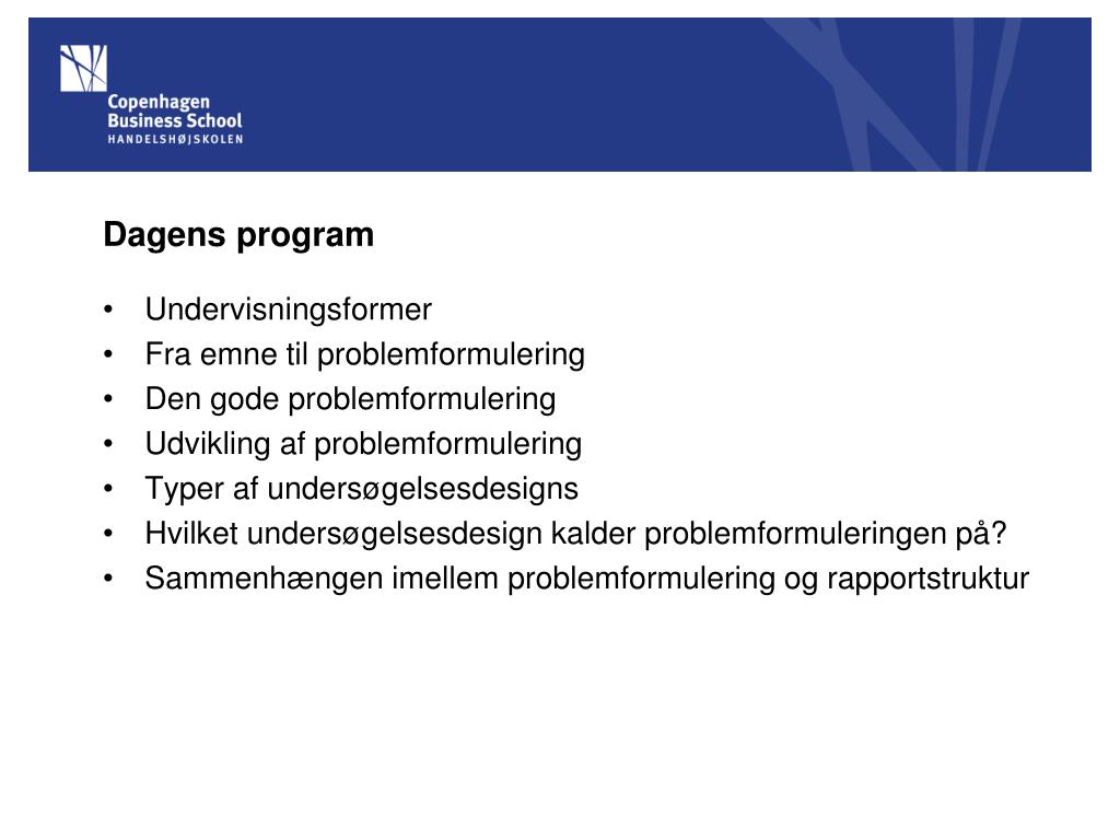 PPT - Dagens program PowerPoint Presentation, free download - ID:7081191