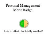 PPT - Personal Management Merit Badge PowerPoint Presentation, free ...