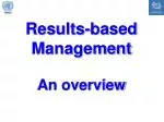 PPT - Results-Based Management (RBM) PowerPoint Presentation, free ...