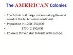 PPT - The American Colonies PowerPoint Presentation, free download - ID ...