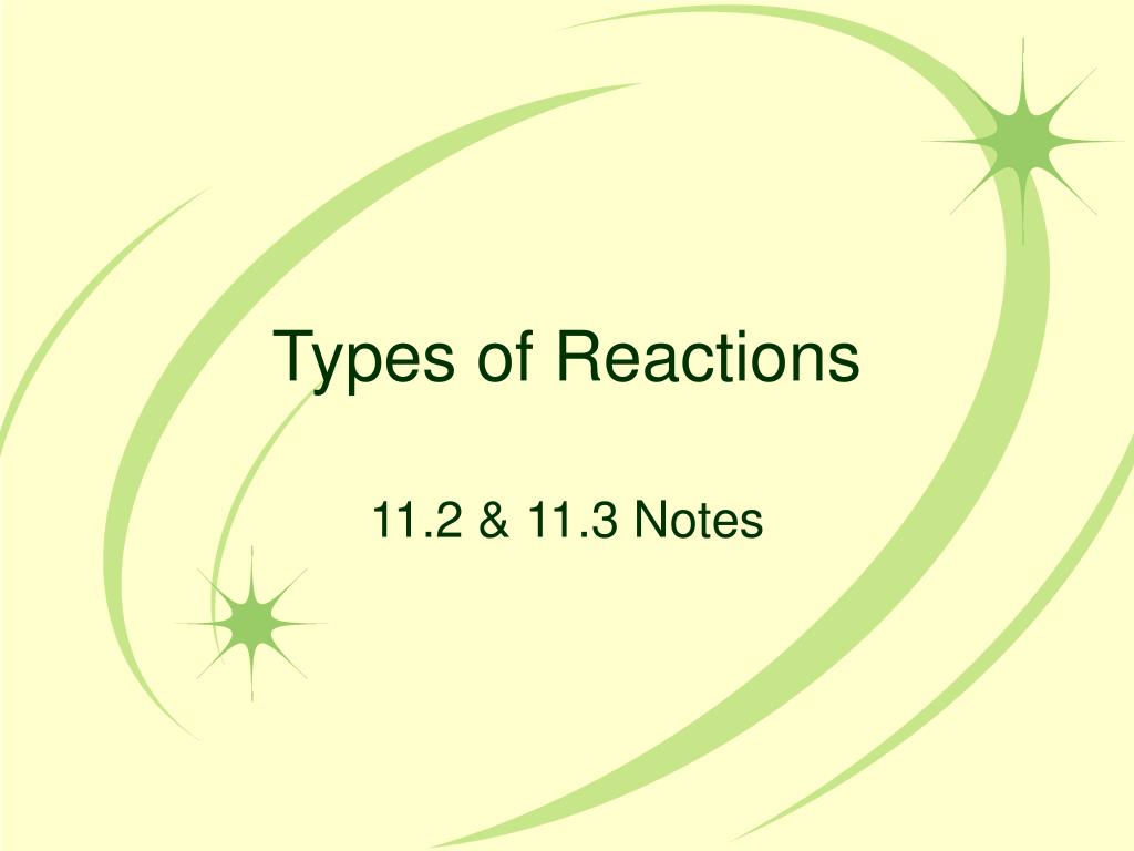 PPT - Understanding Types of Chemical Reactions PowerPoint Presentation ...